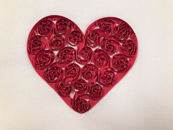 Ribbon Embroidery Attachment Heart - Ribbon 408cm(160")