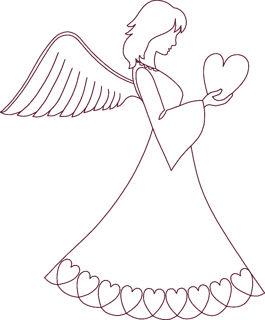 Angel Line Art