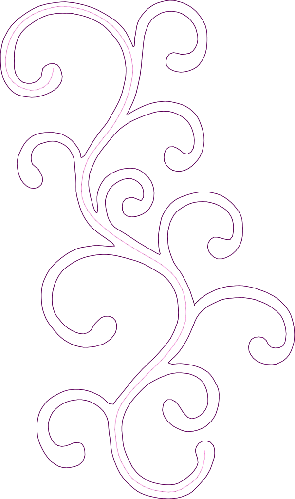 Vine Scroll- Emb Attachment Yarn 207cm(81")