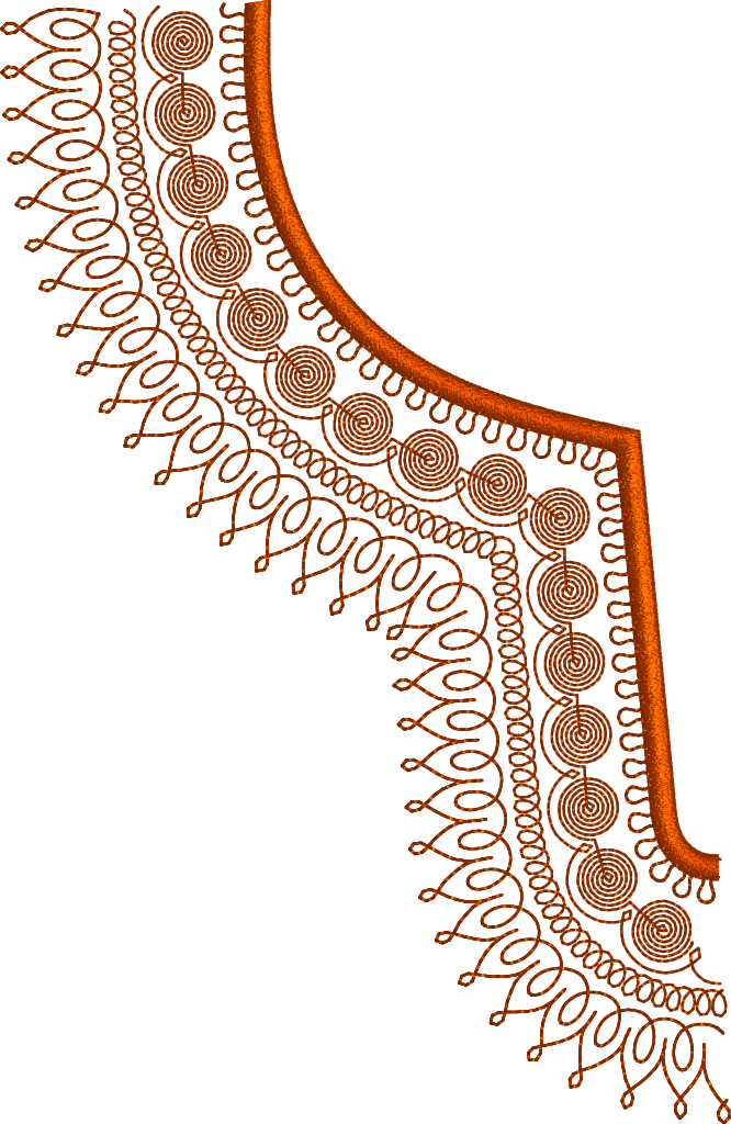 Decorative Edging Neckline