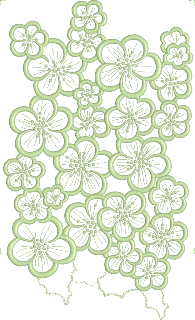 Floral Cutwork Design