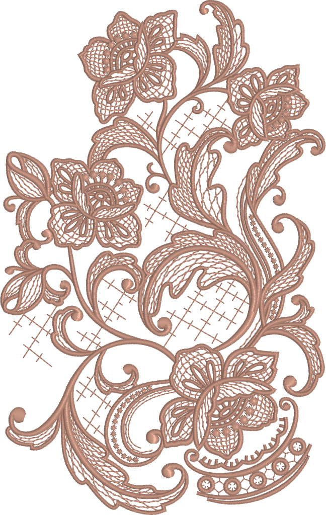 Floral Cutwork