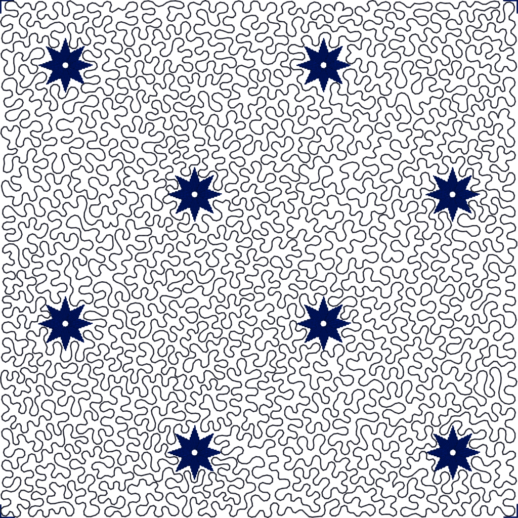 Moroccan Tile Stippling Outline