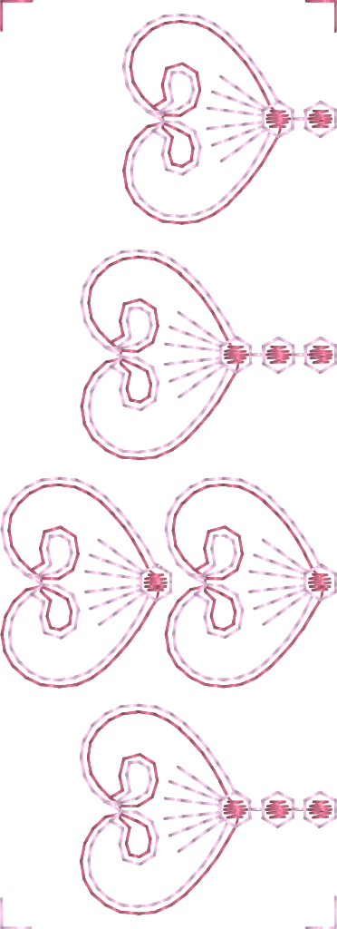 Fine Line Heart Endless Border