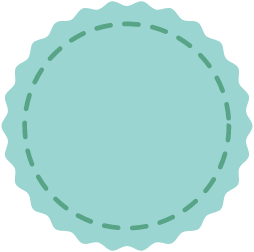 Wavy Circle with Stitches