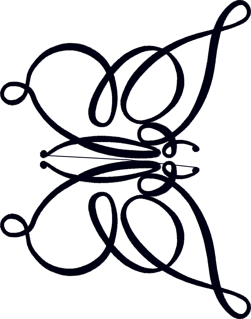 Single Line Butterfly