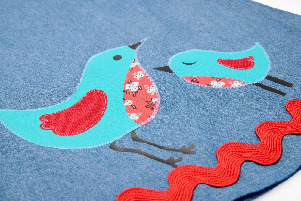 Bird applique embellishment