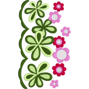 Artistic Floral Edging