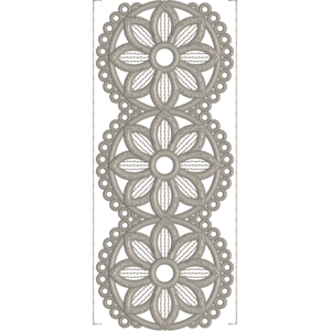 Endless Floral Circles - Cutwork with Yarn