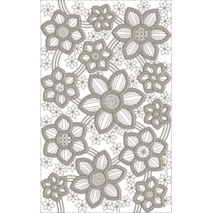 Floral Cutwork with Yarn