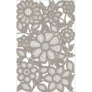 Floral Cutwork with Yarn