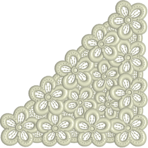 Free Standing Lace - Floral Corner